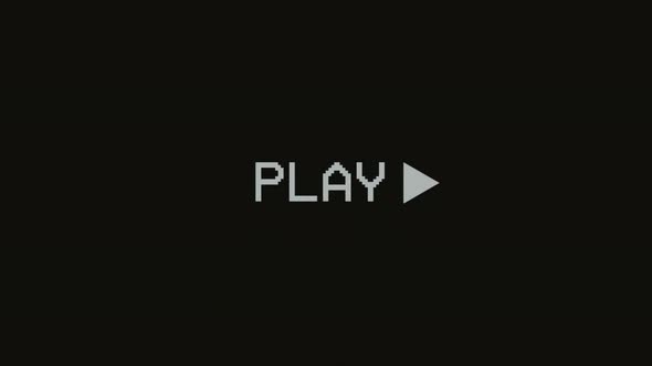 VHS Play Button Looped Overlay, Motion Graphics | VideoHive