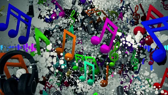Musical Background 4K, Motion Graphics | VideoHive