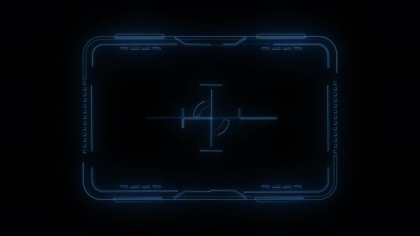 Hud Frame Digital Technology Plexus Lines, Alpha Channel, Motion Graphics