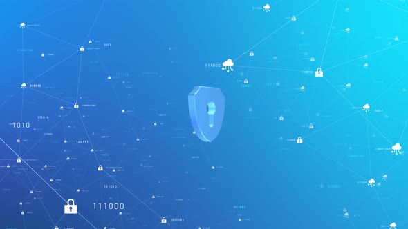 Cyber Security Shield Animation 4K, Motion Graphics | VideoHive