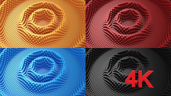 Hexagons Form A Wave, Motion Graphics | VideoHive
