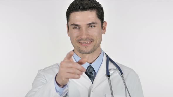 Call Me for Help, Doctor with Call Me Gesture, Stock Footage | VideoHive