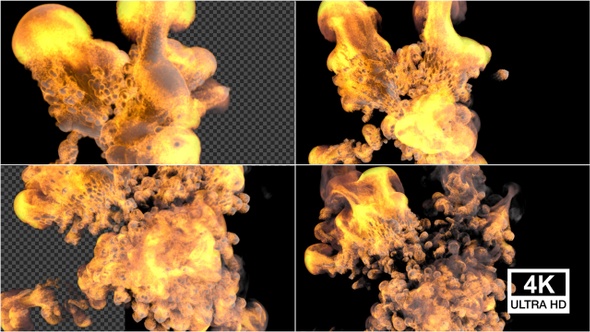 Fire Explosion 4K V4 by VIDEOPILOT_pro | VideoHive