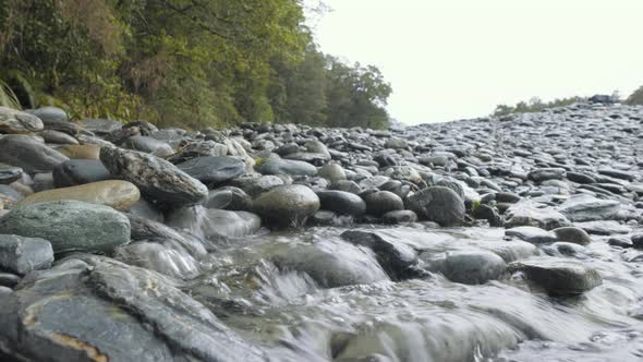 Running water trickling down pebbles, Stock Footage | VideoHive