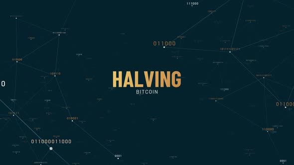 Bitcoin Halving Cryptocurrency Animation 4K, Motion Graphics | VideoHive