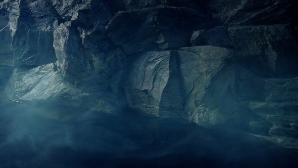 Castle Moat With Mist Over The Water, Stock Footage | VideoHive