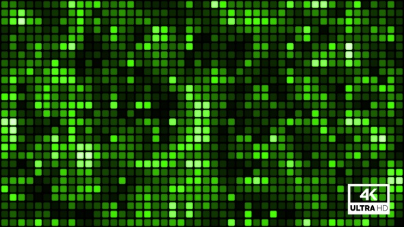 Green Digital Dots Led Display Background Animation Looped V4, Motion ...