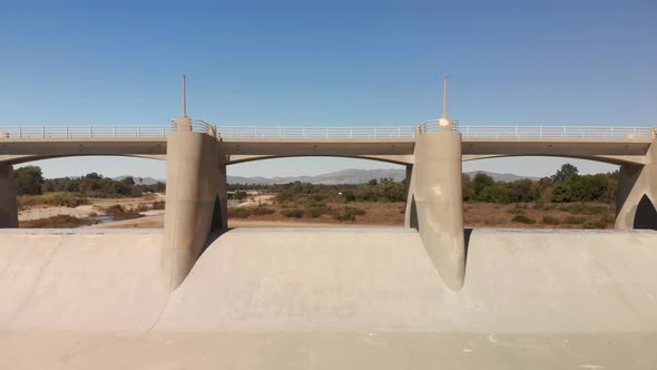 Epic Aerial reveal of the Sepulveda Dam., Stock Footage | VideoHive
