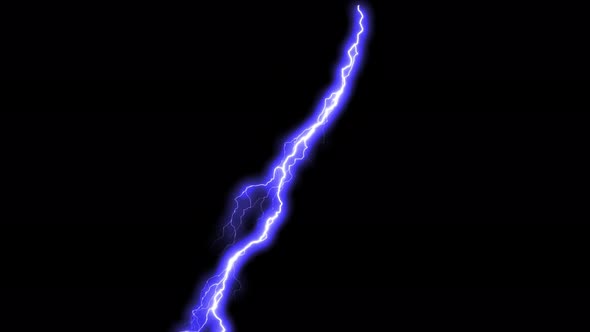 thunderstorm lightning strikes On dark Background, Blue Light Realistic ...