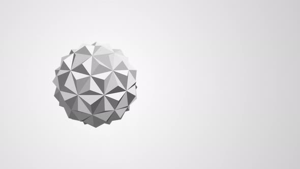 A raised symmetrical 3d object rotates, Motion Graphics | VideoHive