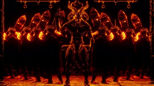 Goat Demon Baphomet VJ Loop, Motion Graphics | VideoHive