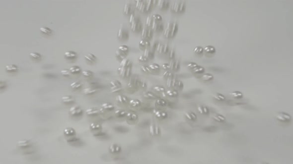 Falling and Bouncing Pearls, Stock Footage | VideoHive