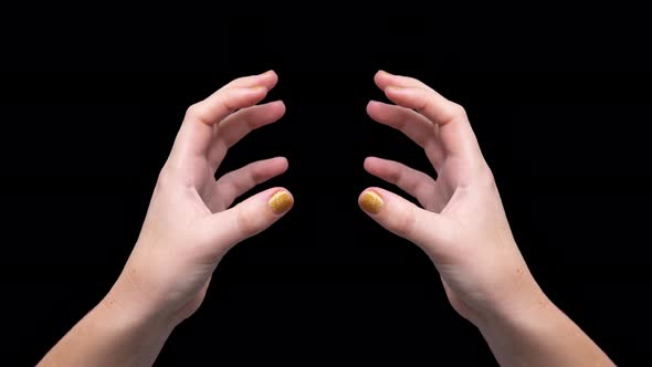 Two Female Hands with Moving Fingers, Stock Footage | VideoHive