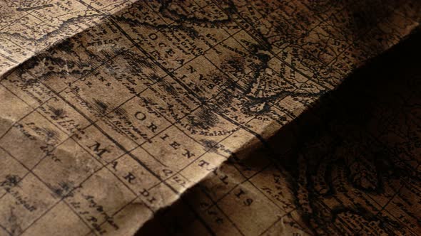 Vintage Old Map, Stock Footage | VideoHive