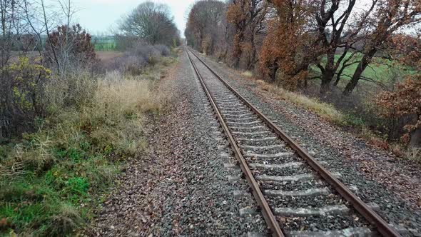 RailWay Sign and a RailWay Line, Stock Footage | VideoHive