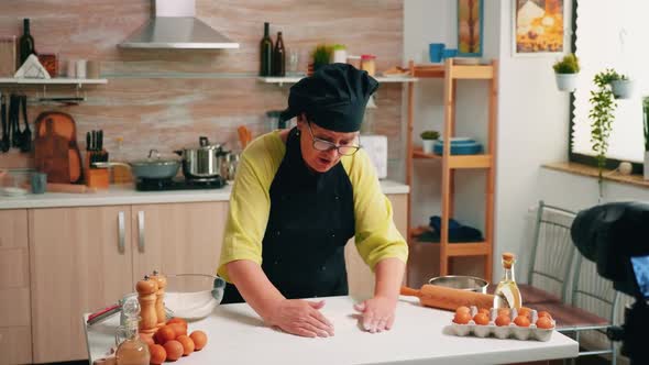 Explaining at Camera Bread Recipe, Stock Footage | VideoHive