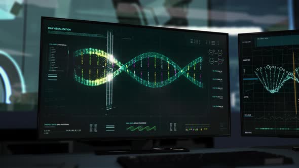 Digital Shield Goes Through DNA Strand And Gathers Data In Modern ...