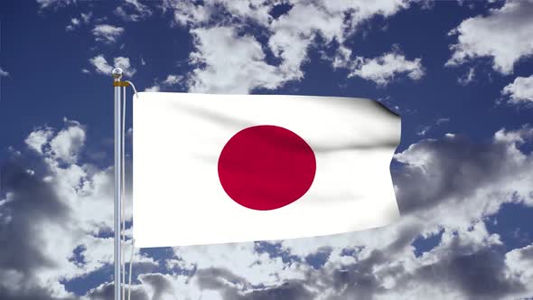 Japan Flag Waving, Motion Graphics | VideoHive