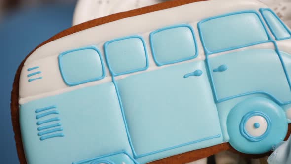 Gingerbread in the Form of a Bus, Stock Footage | VideoHive