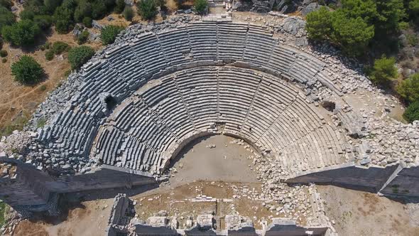 Old Historical Stone Amphitheater of Ancient Civilization City Before ...