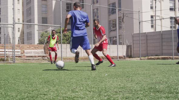 Soccer players having match on field, Stock Footage | VideoHive