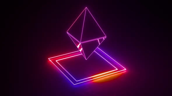 Rhombus Neon Lights, Motion Graphics | VideoHive