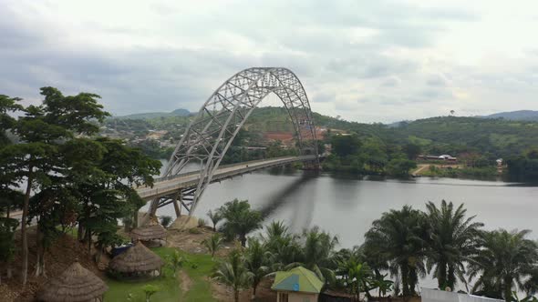 Adomi Bridge crossing in Ghana, Stock Footage | VideoHive