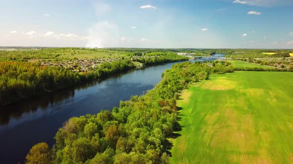 Along The Western Dvina River , Stock Footage | VideoHive