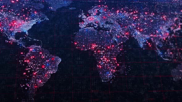 Hud World Map 2, Motion Graphics | VideoHive