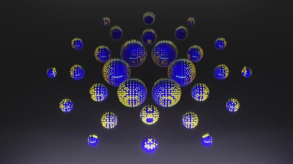 Abstract 3D Sphere Animation Background, Motion Graphics | VideoHive