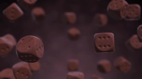 Rotating Dice Background, Motion Graphics | VideoHive