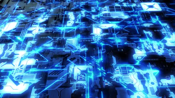 dynamic background on the theme of technology., Motion Graphics | VideoHive