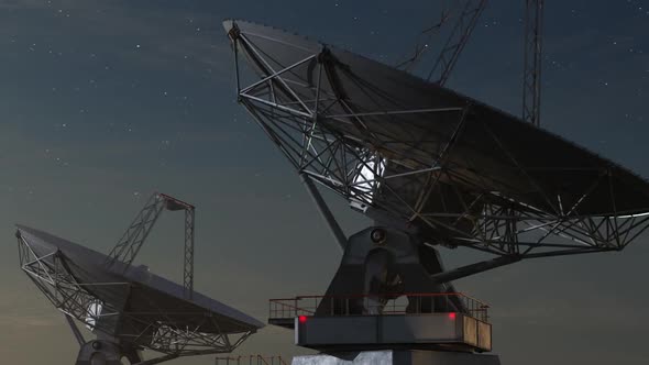 space antennas or ground observatories observing space from the earth's ...