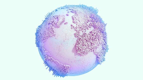 Cubic Earth Shot 01, Motion Graphics | VideoHive