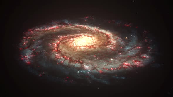 Spiral Galaxy Rotation Seamless Loop, Motion Graphics | VideoHive