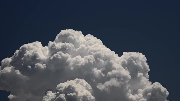 White Cloud Exploding in Blue Sky, Stock Footage | VideoHive