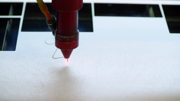 Automatic Wooden Jigsaw Puzzle Production on Toys Factory, Stock Footage