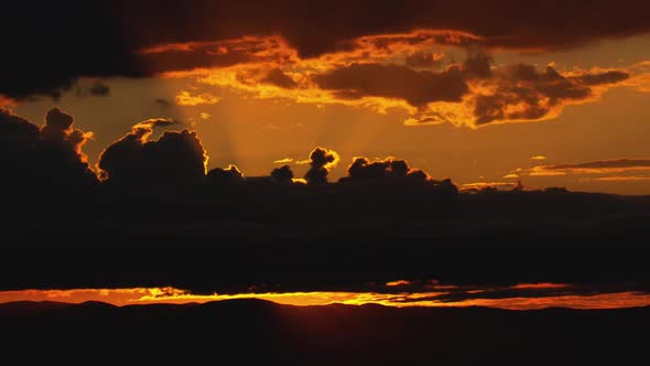 Amazing Sunrise Behind Storm Clouds Time Lapse, Stock Footage | VideoHive