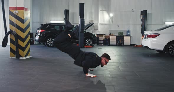 Very Excited Modern Mechanic Guy Dancing It n and, Stock Footage ...