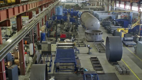 Manufacturing Process on Compressor Factory, Stock Footage | VideoHive