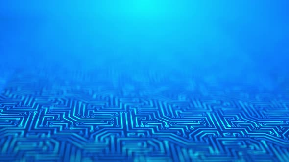 Circuit Board with moving electrons Data Flow , Motion Graphics | VideoHive