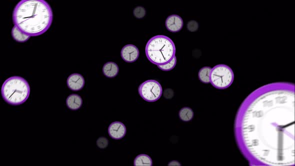 Clock time lapse and moving fast animation, Different clocks rotating ...