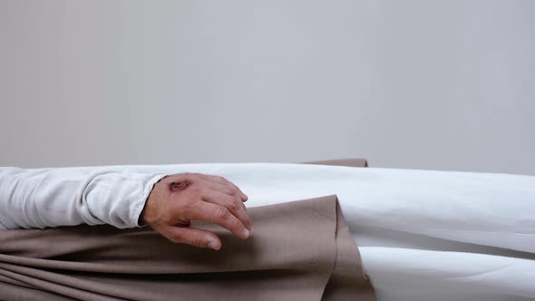 Jesus' Hands with Stigmata on a White Background, Stock Footage | VideoHive