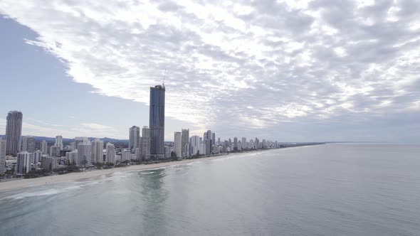 View Of High-rise Buildings By The Seafront Of Surfers Paradise In Gold ...