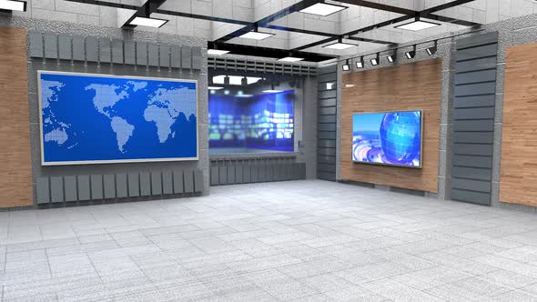 Classic Style Virtual Studio Set N0010 H, Motion Graphics | VideoHive
