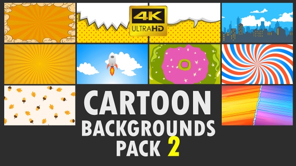 Cartoon Backgrounds Pack 2, Motion Graphics | VideoHive