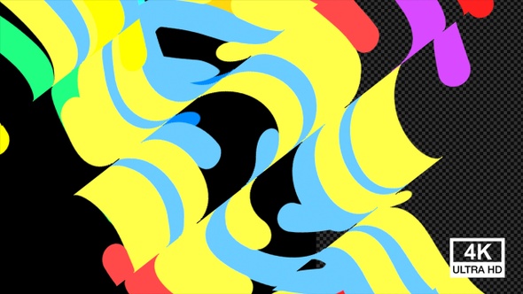Abstract Colorful Lines Moving Transition 4K, Motion Graphics | VideoHive