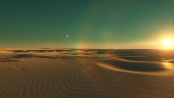 Space Background - Exoplanet with Desert, Motion Graphics | VideoHive