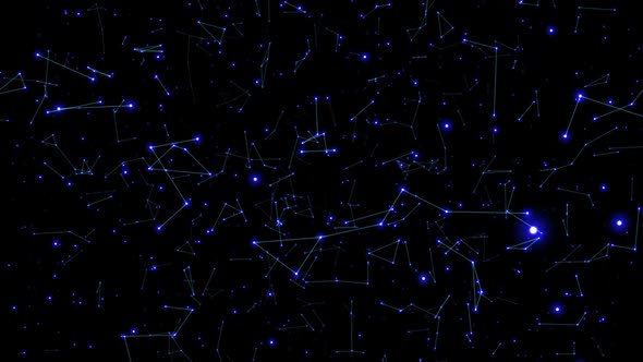 Star Lights Particles Flying Through Space Sky Background, Motion Graphics
