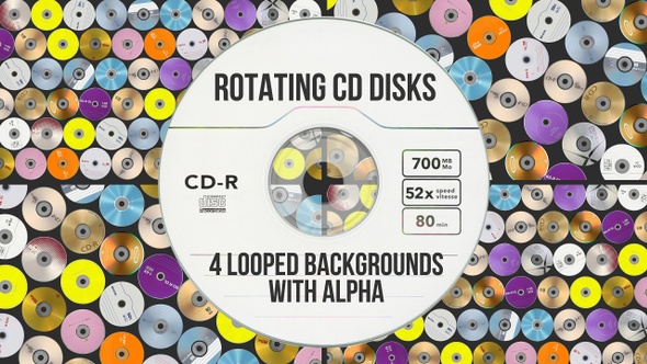 Rotating CD Disks Background, Motion Graphics | VideoHive